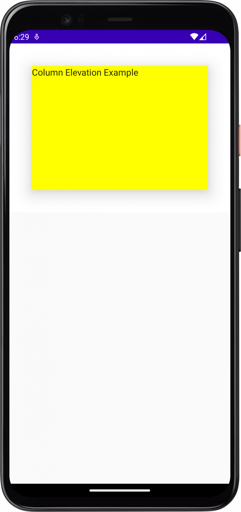 How To Set Elevation To Column In Android Jetpack Compose Coding With Rashid