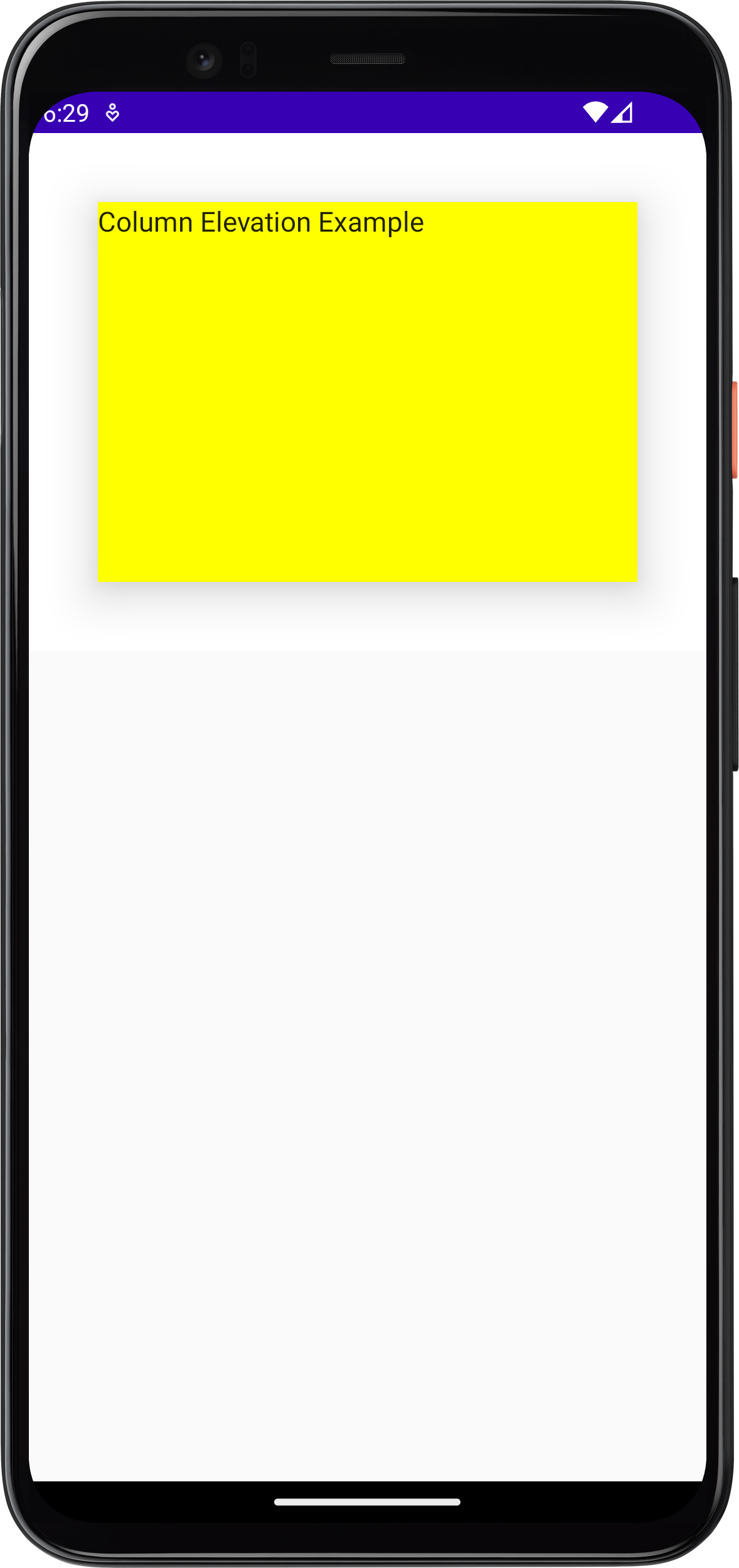 How To Set Elevation To Column In Android Jetpack Compose Coding With 0084